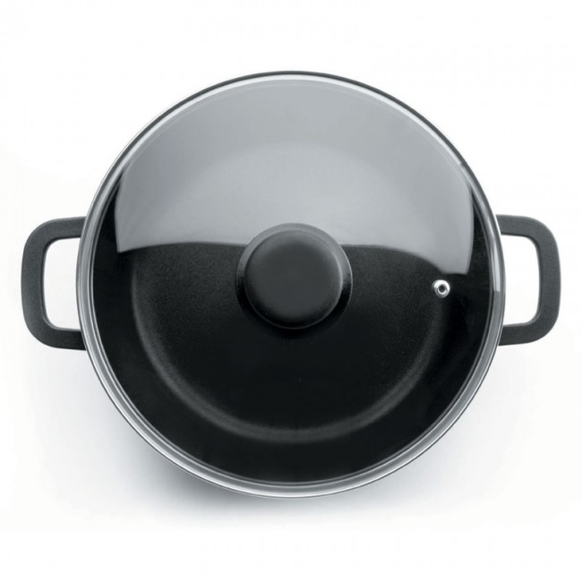 Round induction stew pot with glass lid - Ø 24 cm - Fonte Forte - Lacor