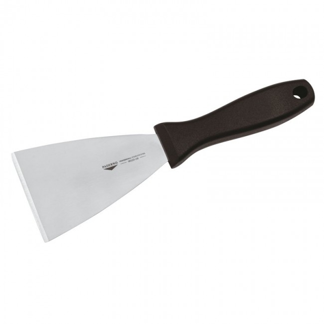Stainless steel/polypropylene triangular spatula 5"x5.5"/12x14cm - Paderno