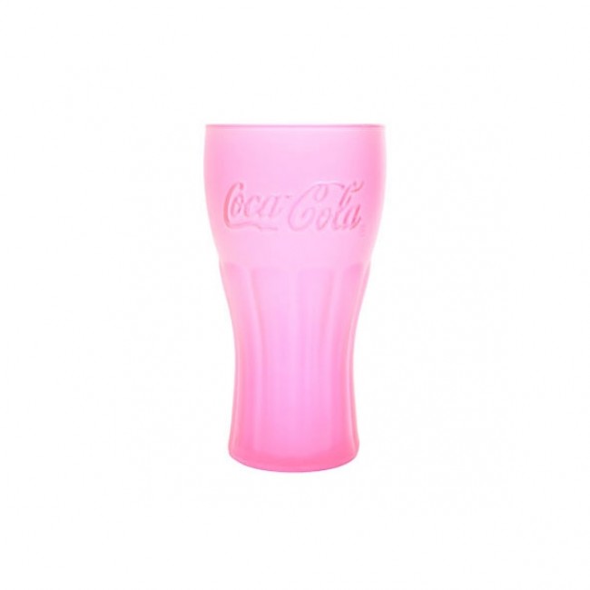 Coca Cola pink tumbler glass 37cl / 12,5oz - Set of 4 - Coca Cola ...