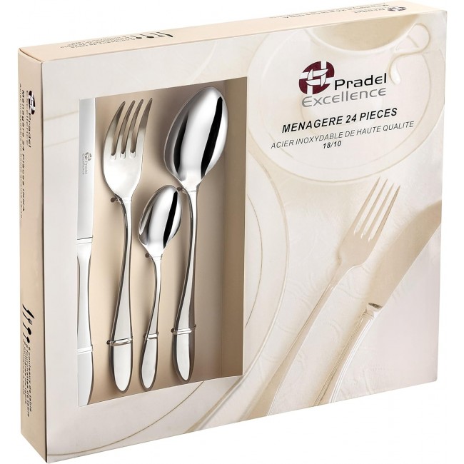 24-piece cutlery set inox 18/10 - Inna - Pradel Excellence