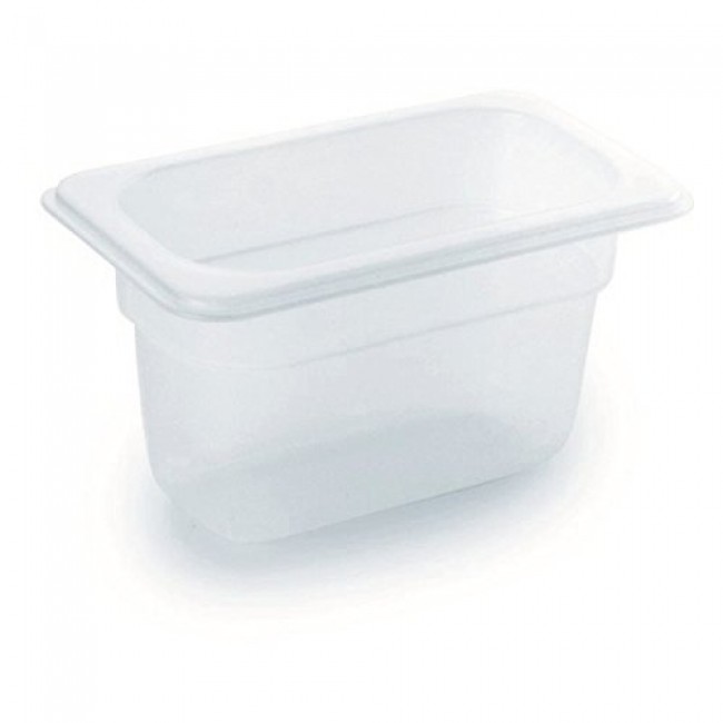 Polypropylene gastronorm container GN 1/9 17.6x 10.8 x 10cm/6.6" x 4" x ...