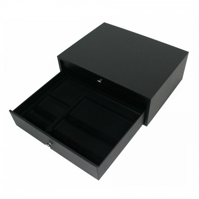Black wooden case for 72 or 75 piece cutlery set