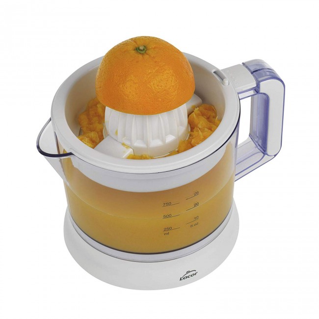 Plastic white transparent citrus electric squeezer 40 W - Lacor